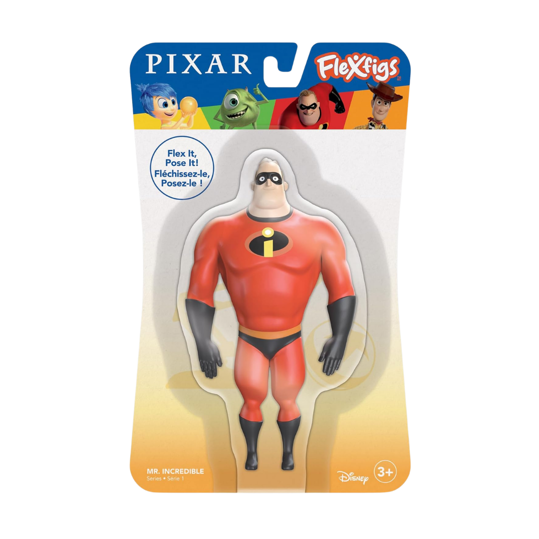 #55274 Pixar Mr. Incredible FlexFigs Bendable Figure – Series 1. Min Q ...